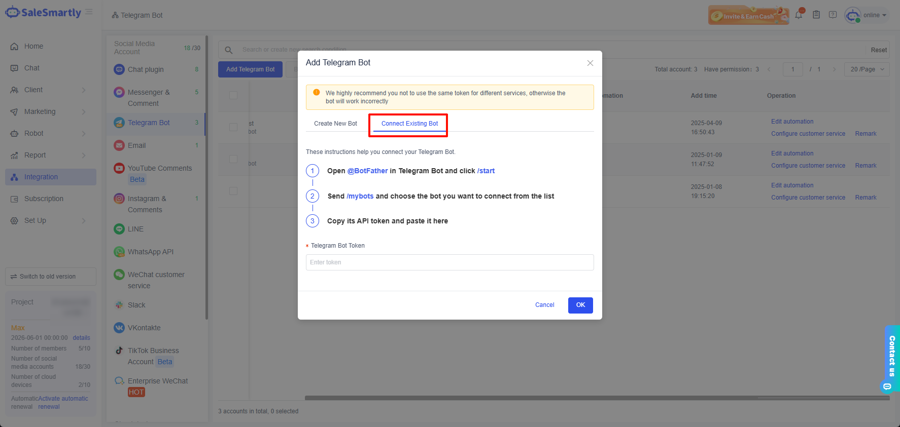 How to remove the restriction of "You can only send messages to mutual ...