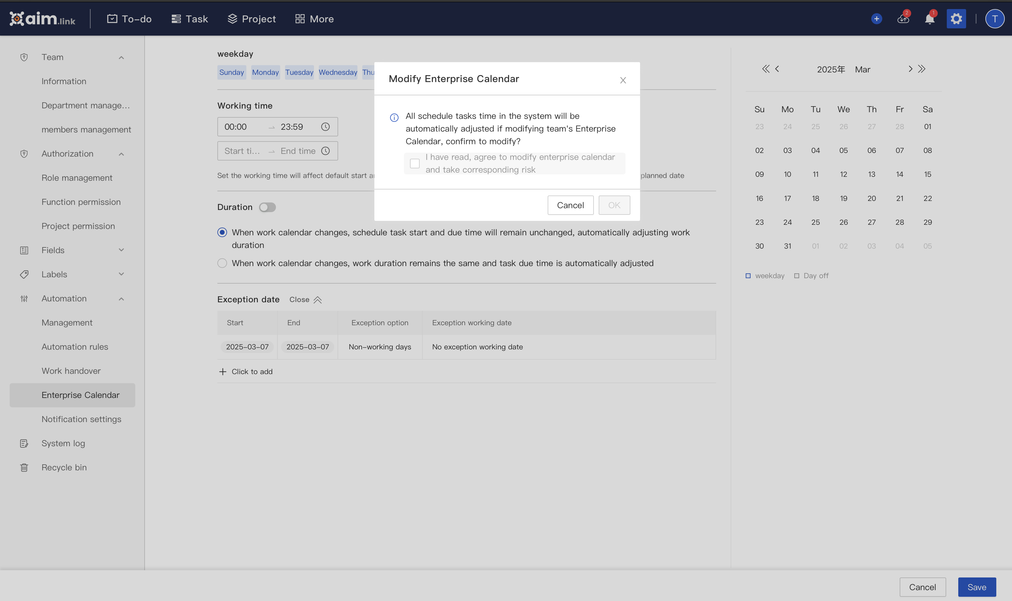 Enterprise Calendar-Support & Learn