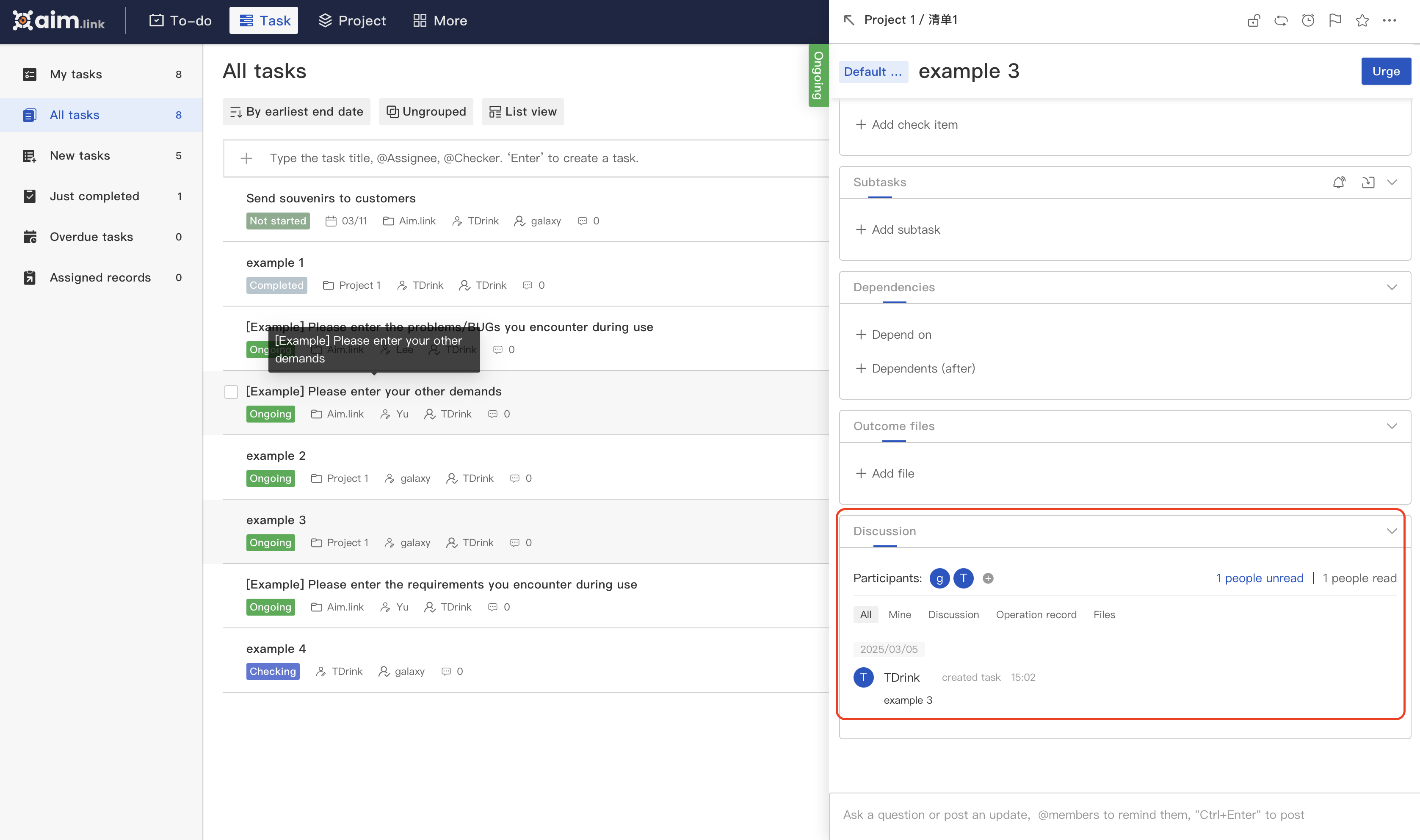 Task Collaboration & Discussion-Support & Learn