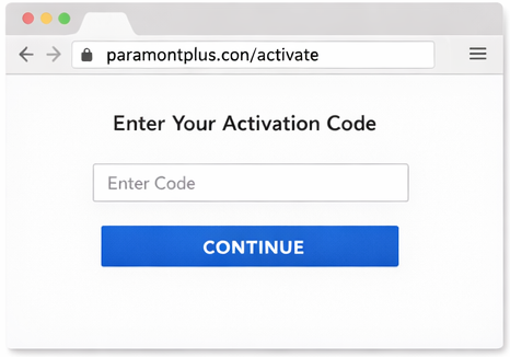 Paramountplus.con/activate-Paramountplus-desk