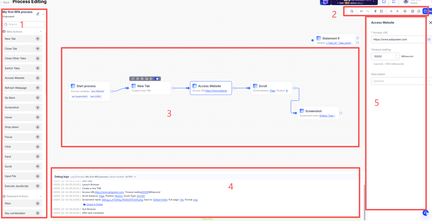 Create & Edit Process-RPA Plus User Guide - AdsPower
