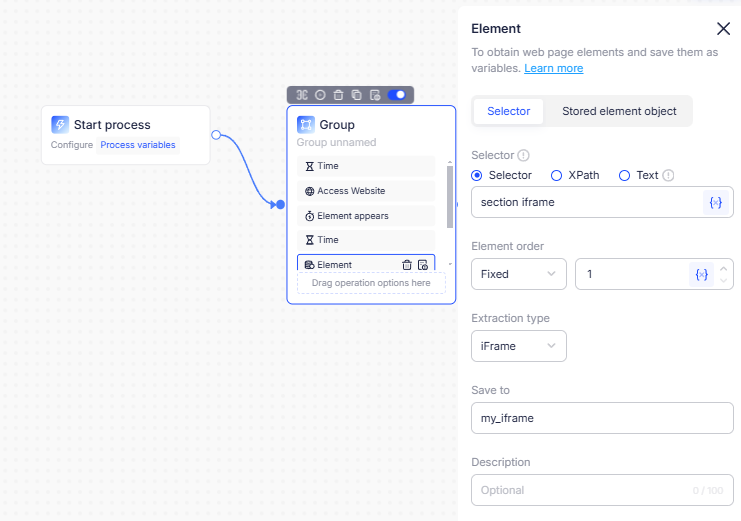 Click on element inside iframe-RPA Plus User Guide - AdsPower