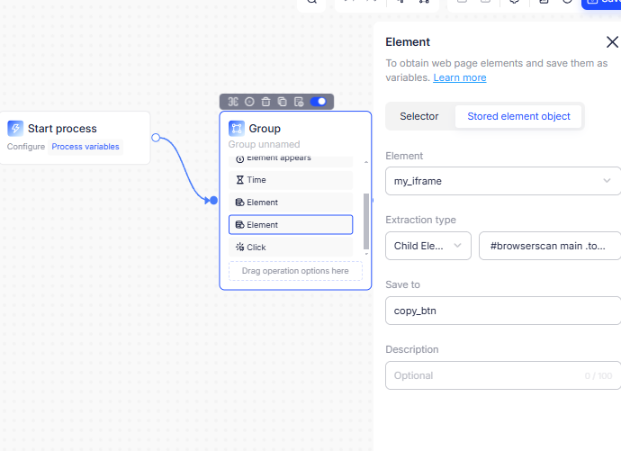 Click on element inside iframe-RPA Plus User Guide - AdsPower