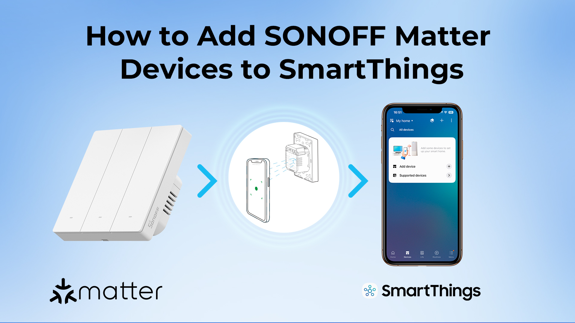 SONOFF Matter Device to SmartThings Setup Guide