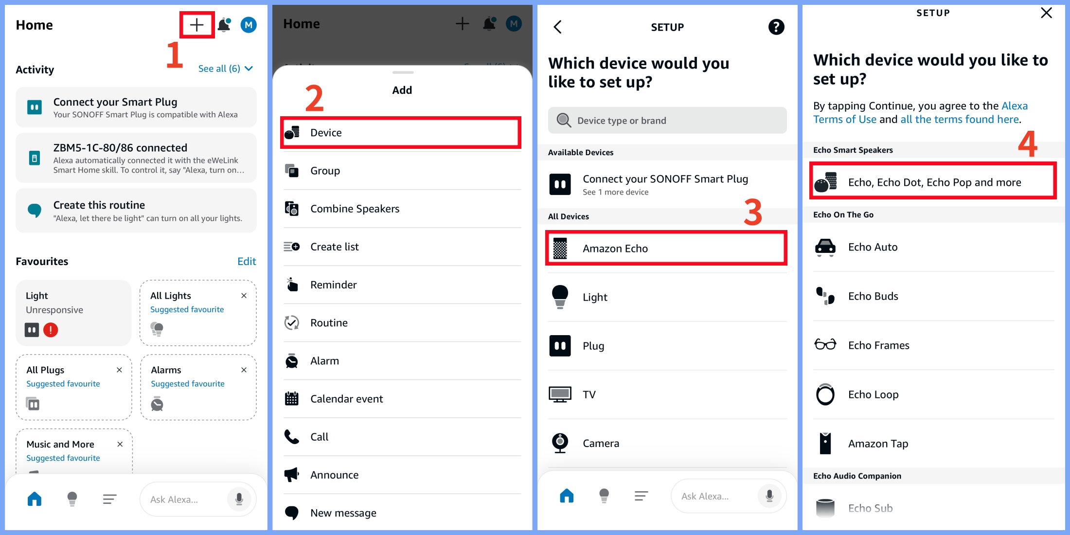 SONOFF Matter Device to Alexa Setup Guide