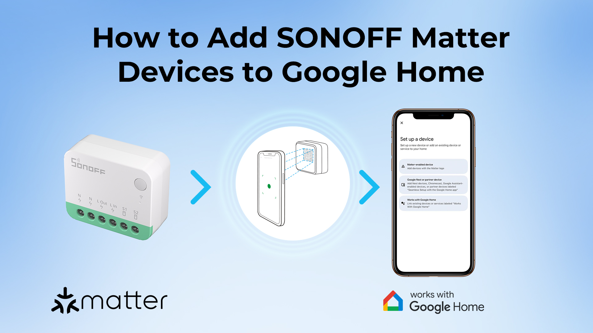 SONOFF Matter Device to Google Home Setup Guide