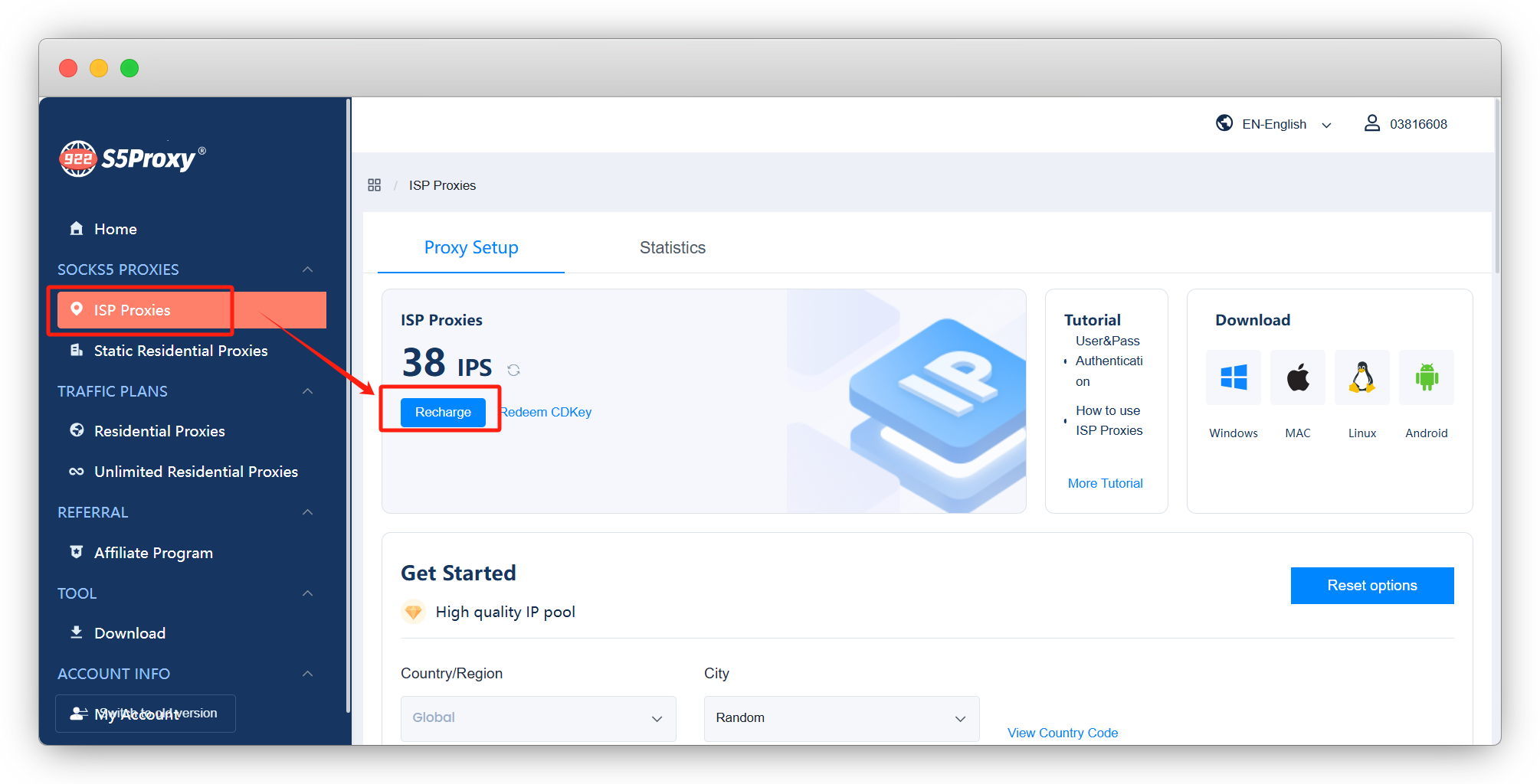 【922S5Proxy】Proxy Configuration-Help Center - DuoPlus Cloud Phone