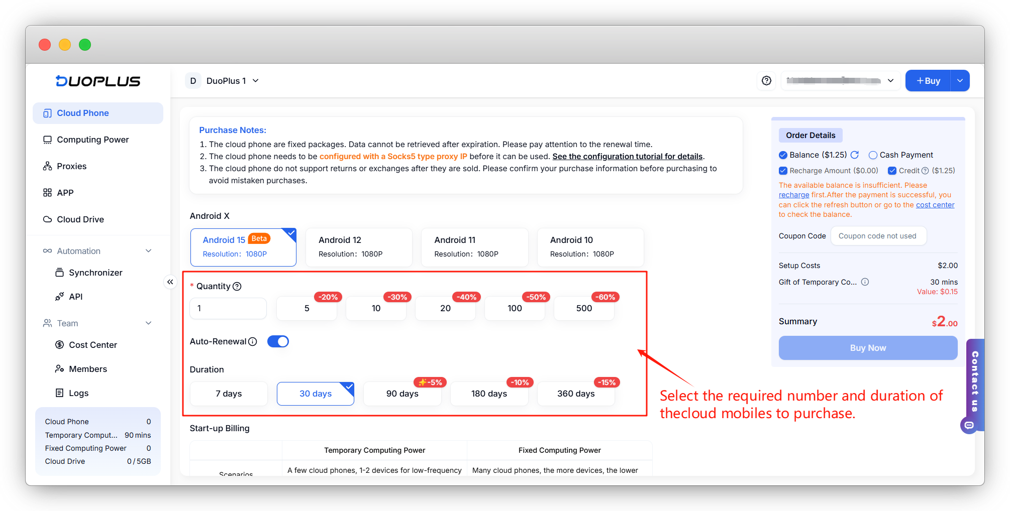 【922S5Proxy】Proxy Configuration-Help Center - DuoPlus Cloud Phone