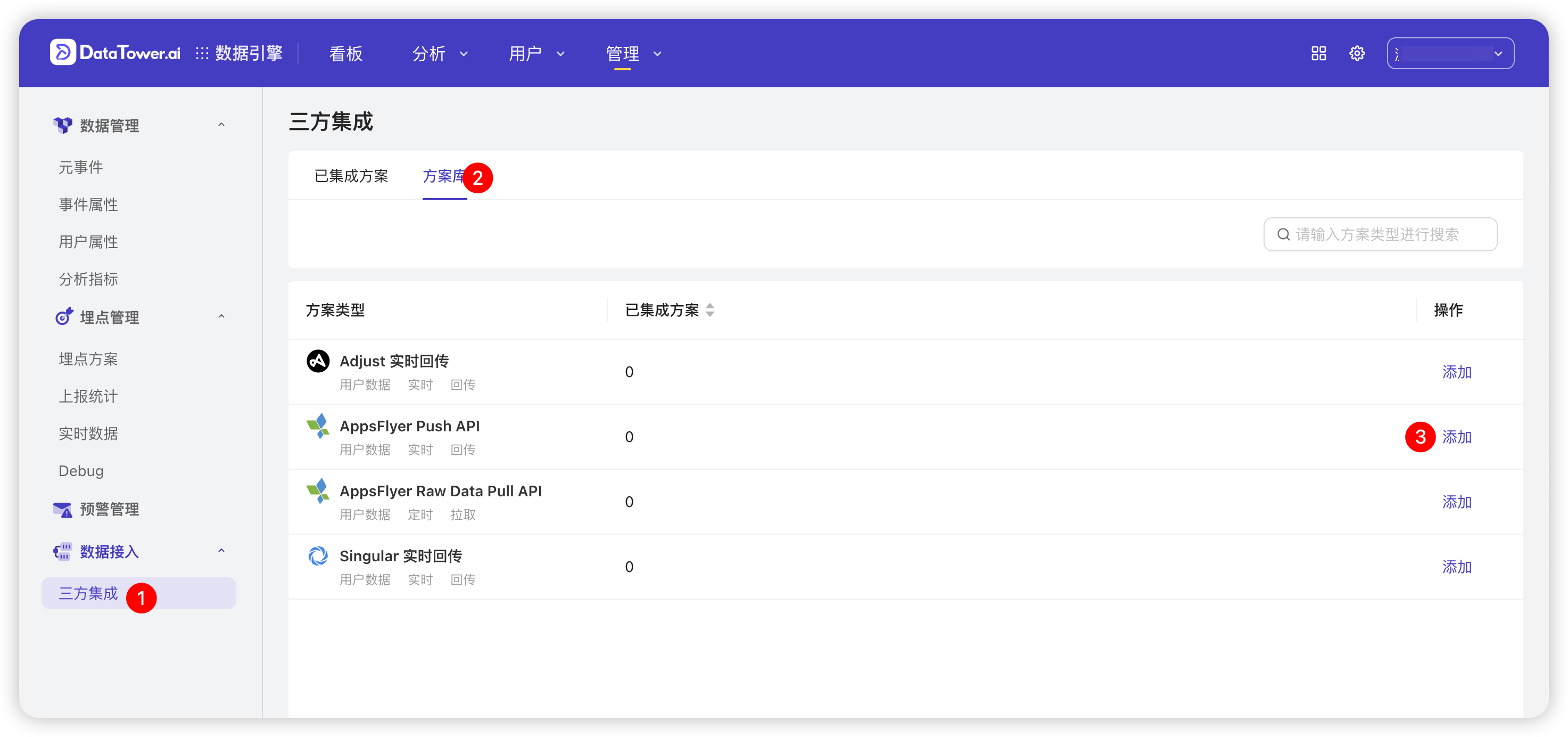 AppsFlyer Push API-DataTower.ai