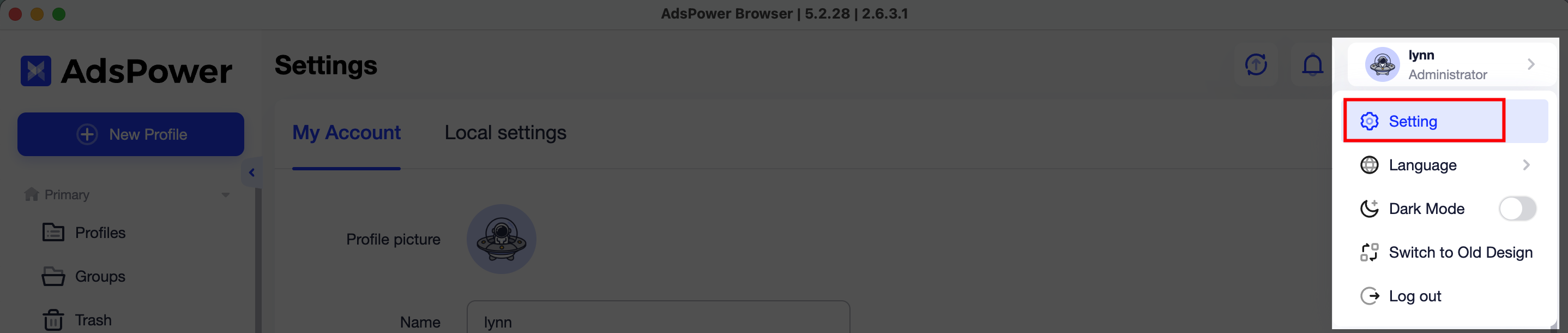 Cài đặt-Trung tâm trợ giúp AdsPower
