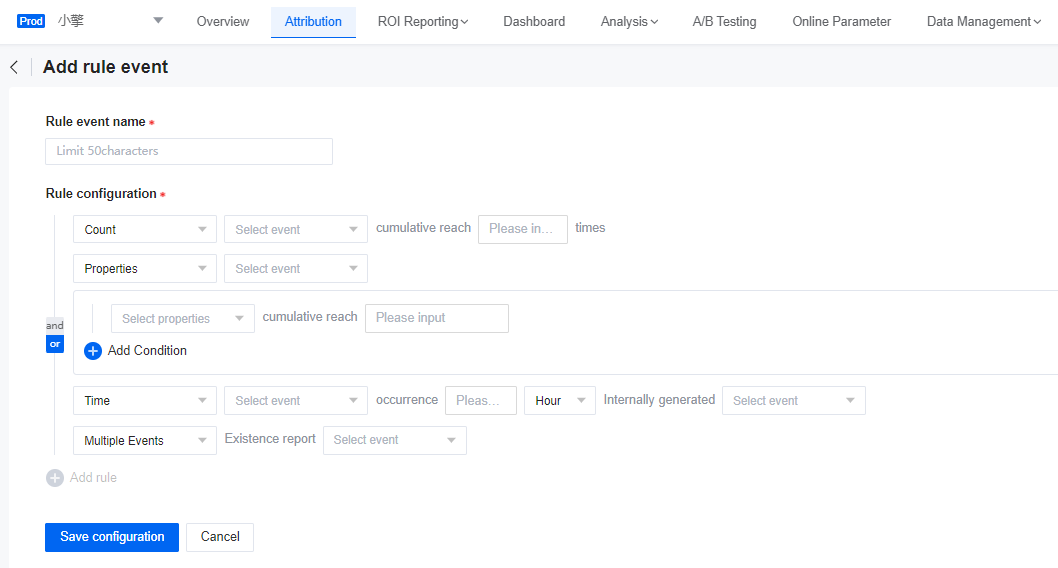 Rule Event Configuration Solarengine Help Center Documentation And Support