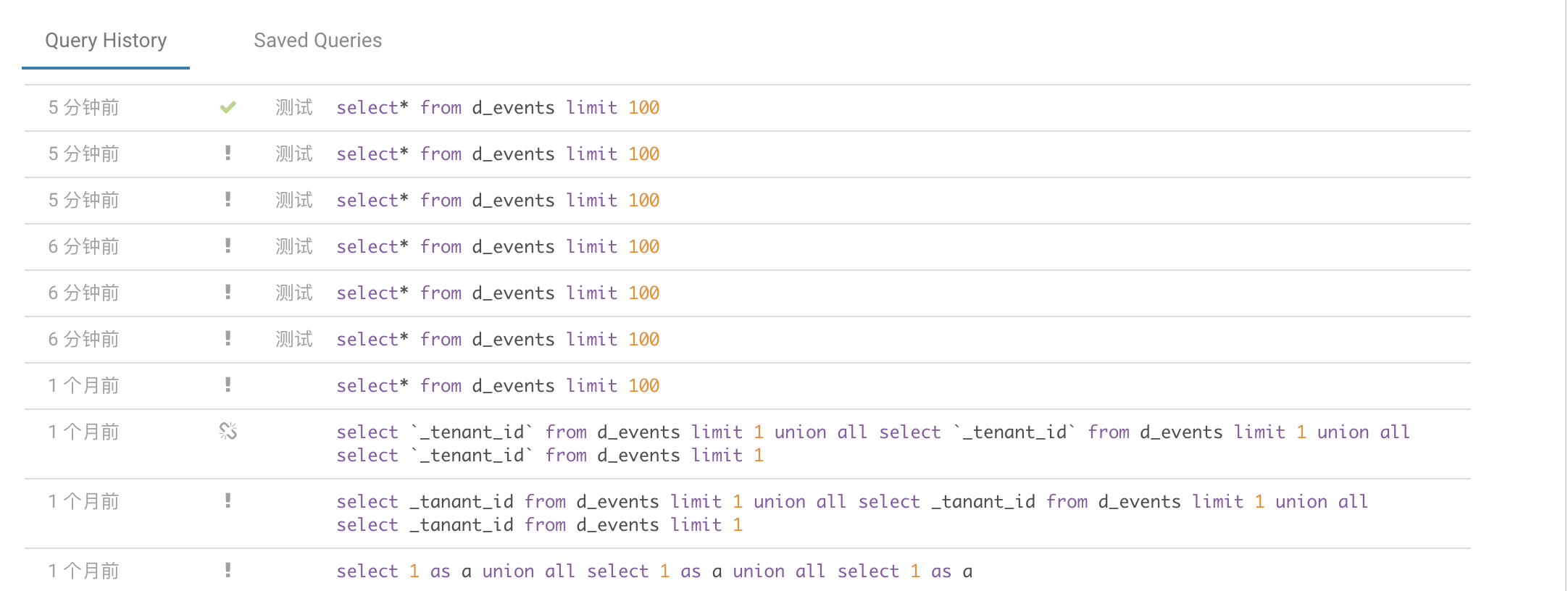 Self Help Sql Query Solarengine Help Center Documentation And Support