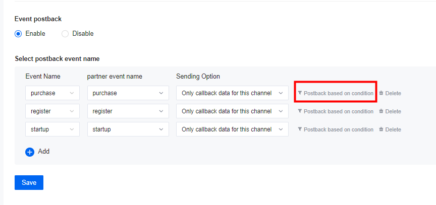 Postback Configuration Solarengine Help Center Documentation And Support