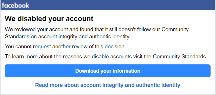 Tips to Avoid Facebook Account Suspension