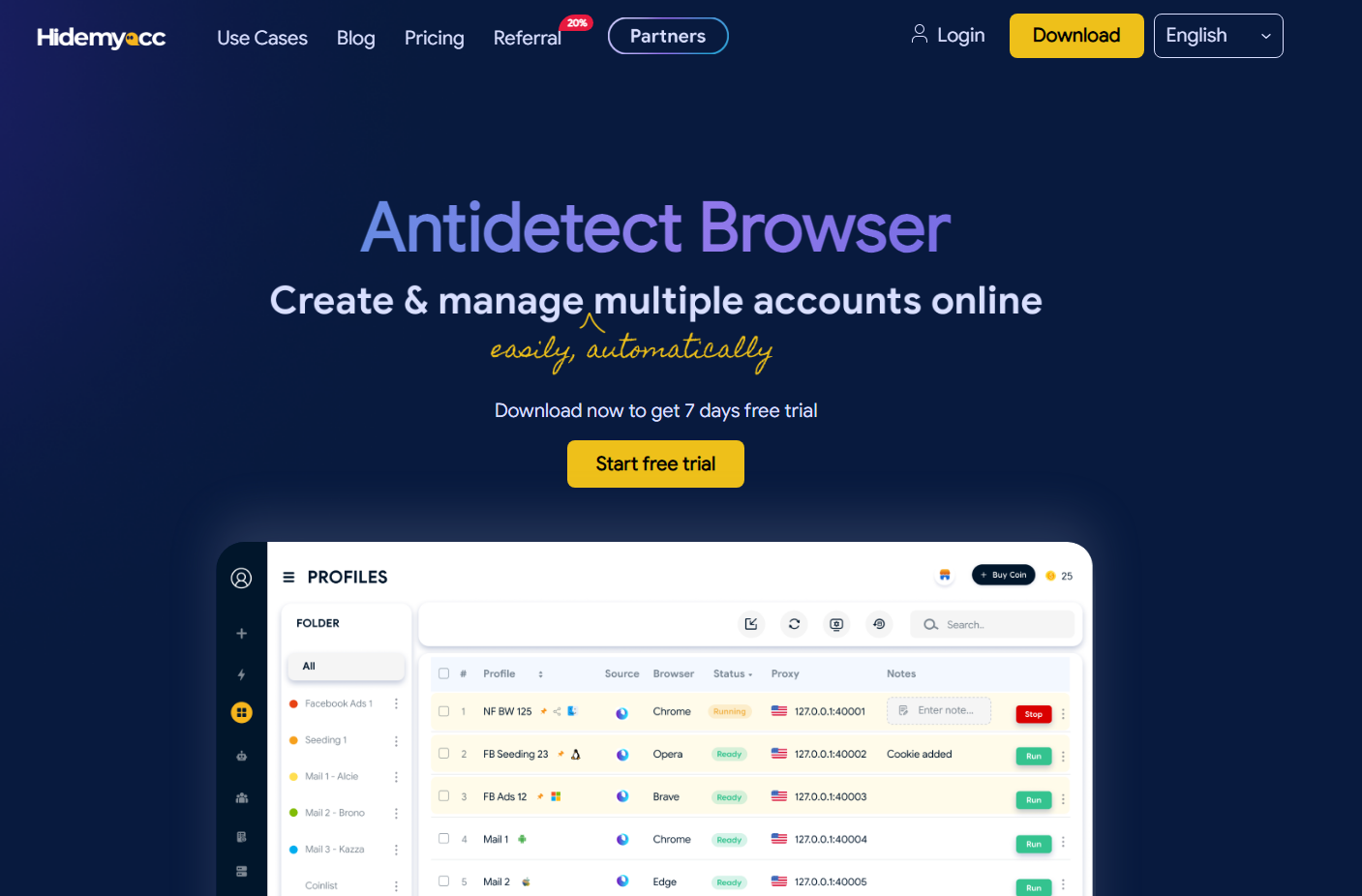 Quick Overview of Hidemyacc