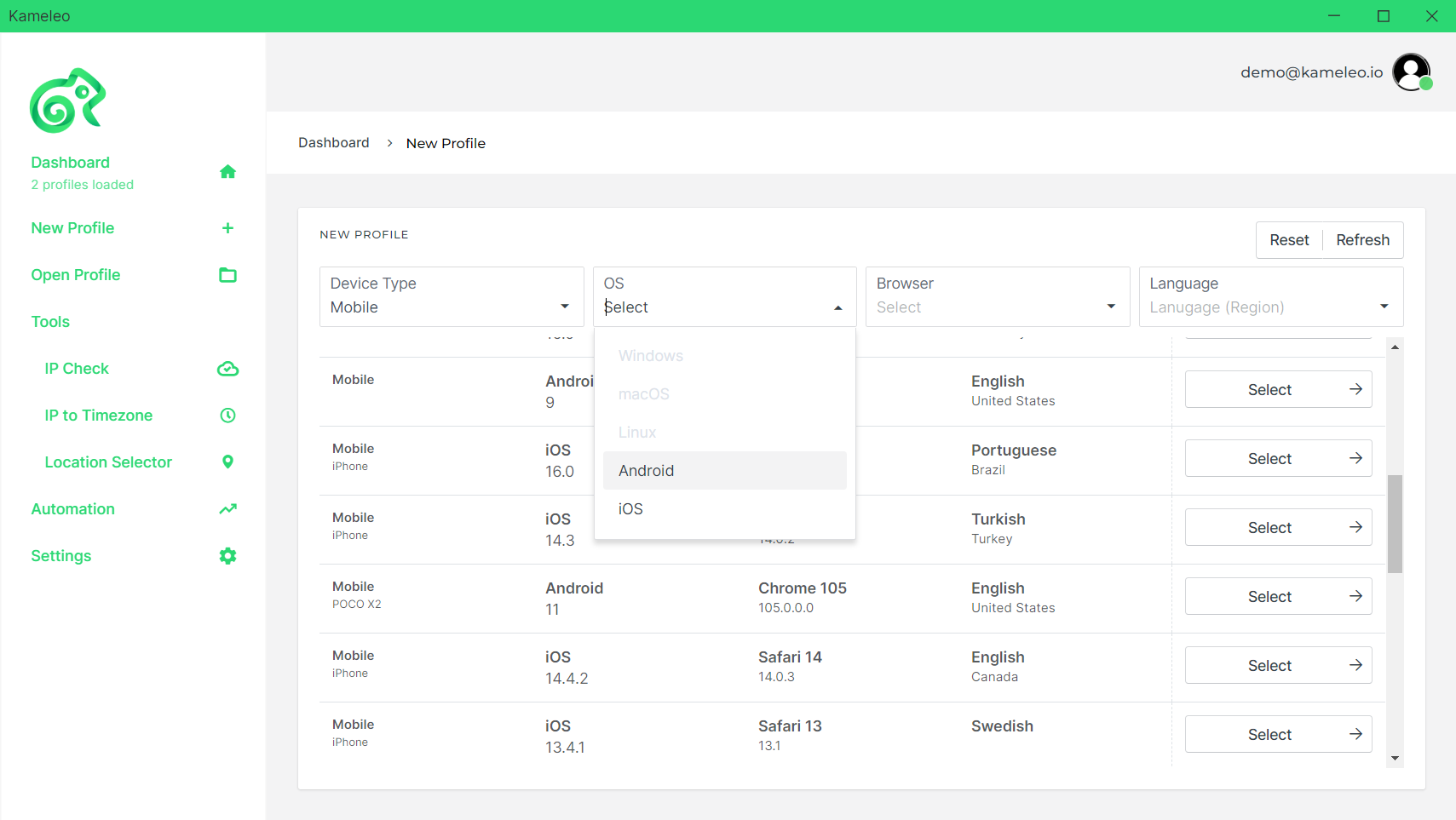 Antidetect Browser Review: Kameleo