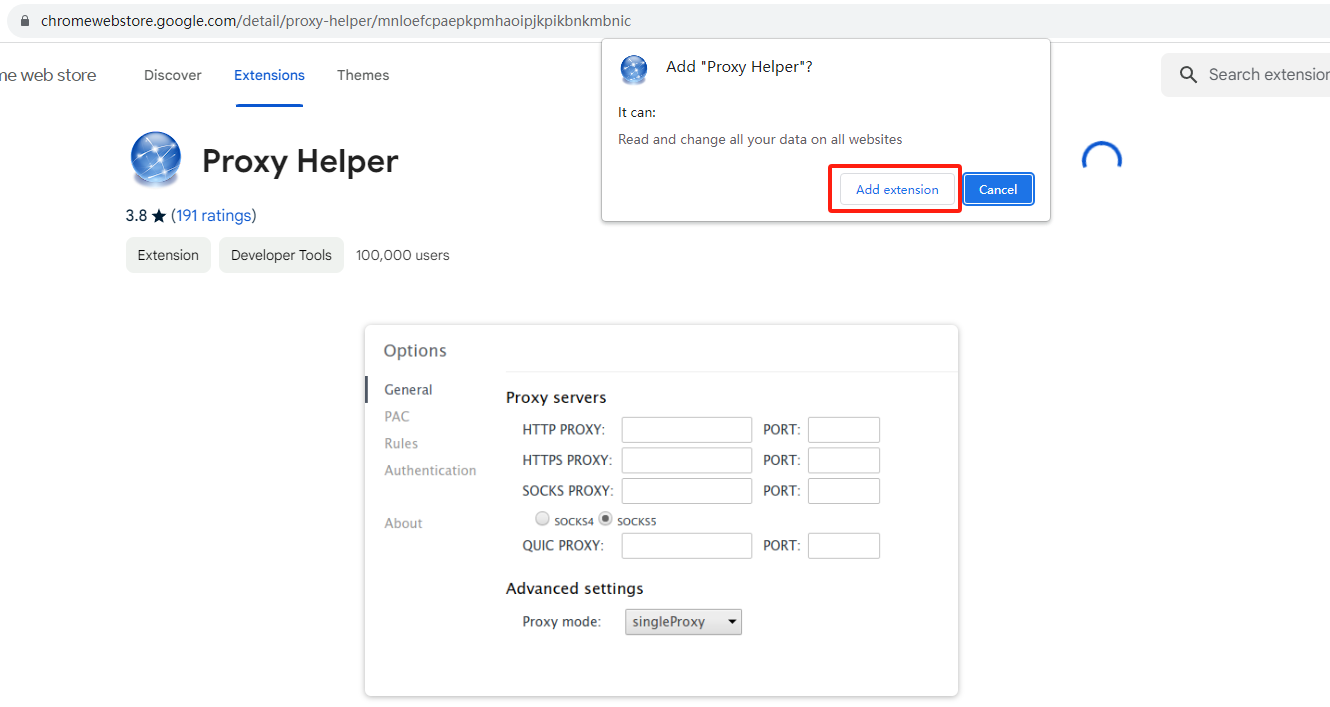 How to set up Proxy Helper in Chrome and Firefox