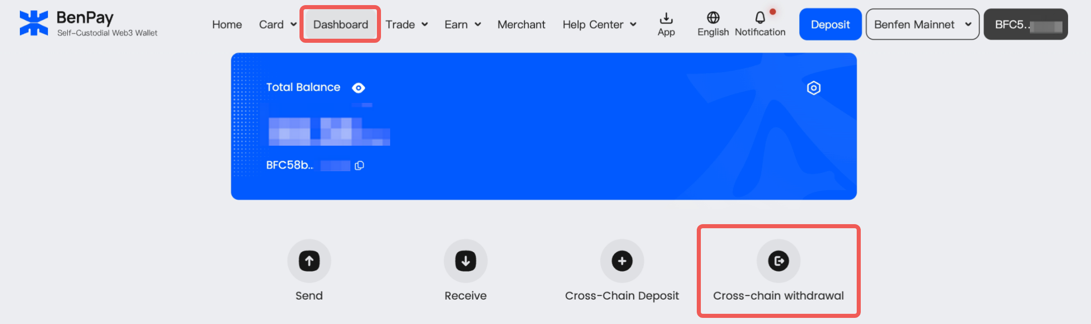 How to Make a Cross-Chain Withdrawal on BenPay?