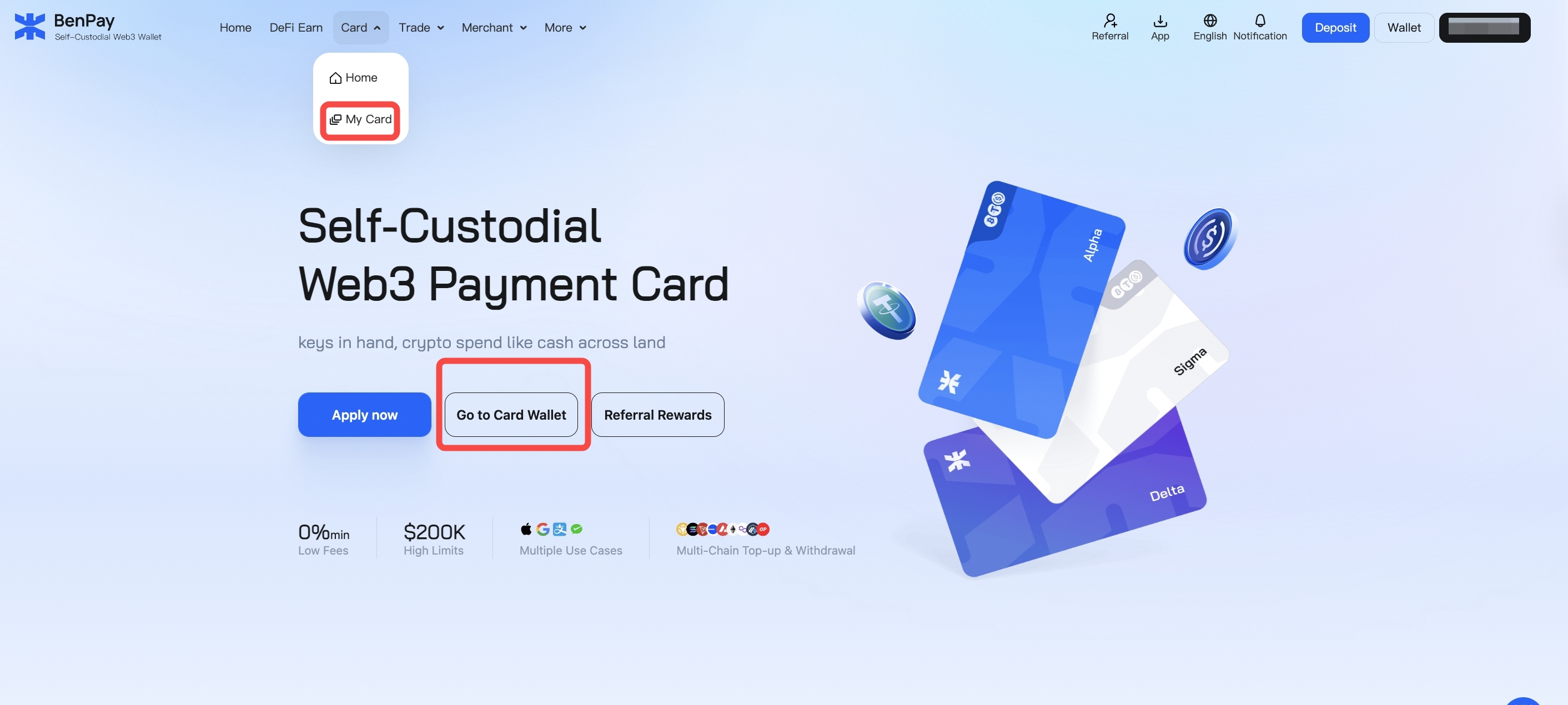 Card Freezing Guide-BenPay Help Center - Platform Tutorials & FAQs