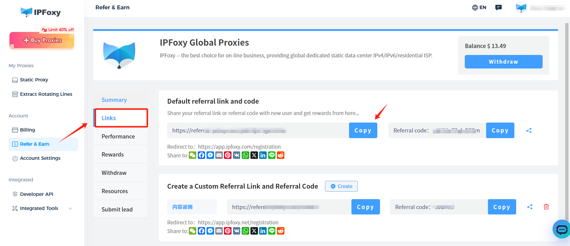 Refer & Earn-IPFoxy Help Center: Proxy Setup Guides