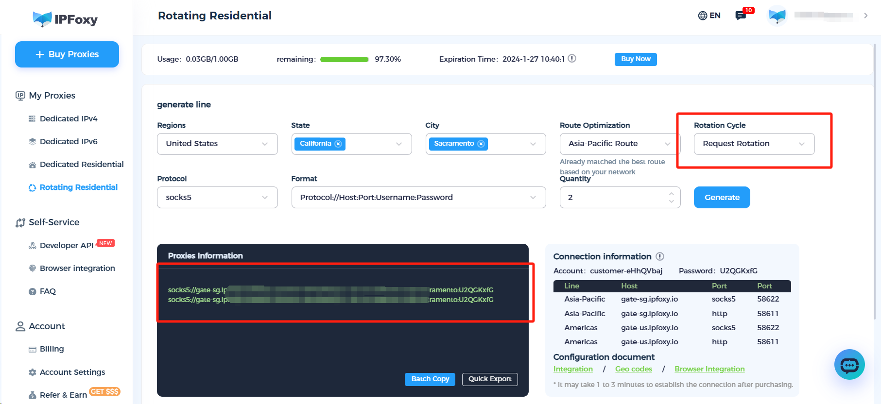 Rotating Proxy Rotation Cycle Guidelines-IPFoxy Help Center: Proxy Setup Guides