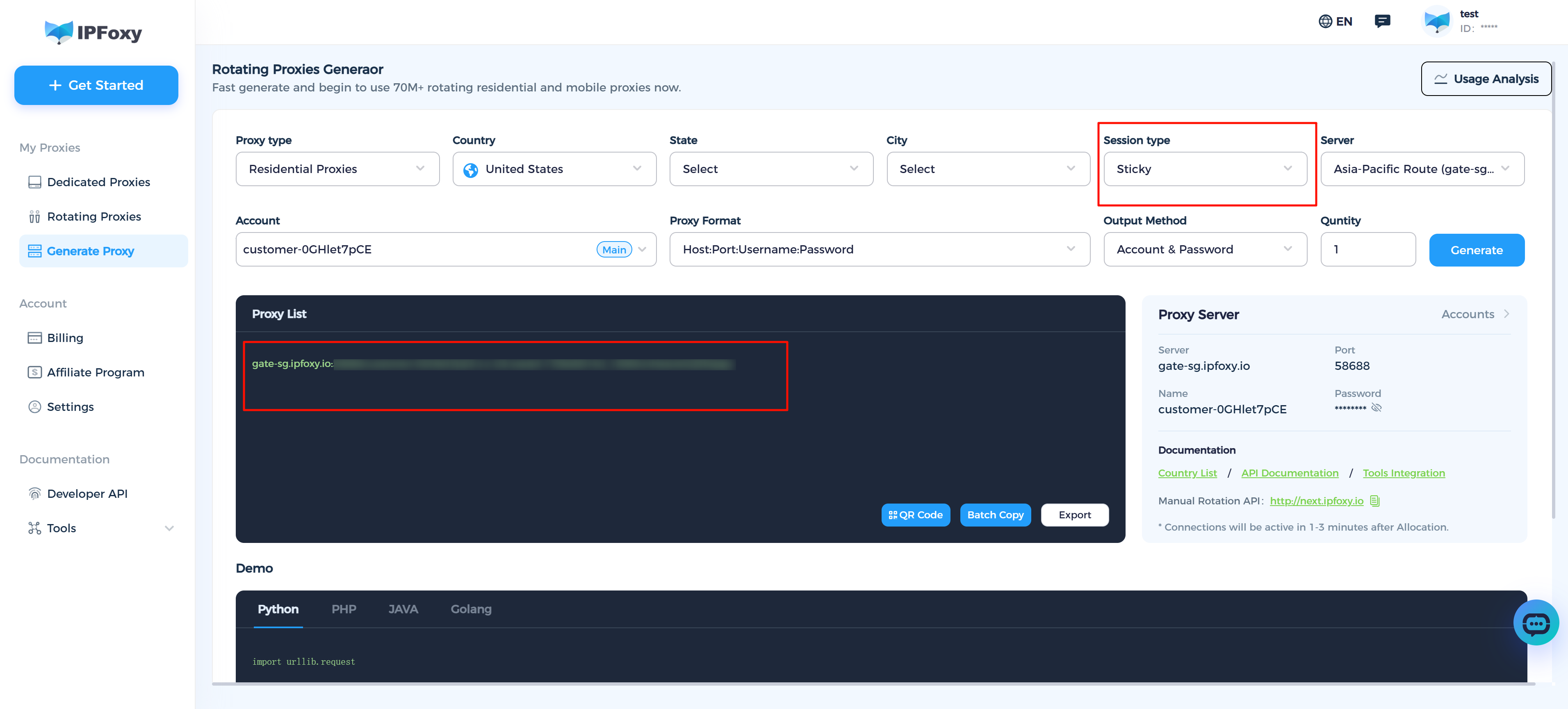 Rotating Proxy Rotation Cycle Guidelines-IPFoxy Help Center: Proxy ...
