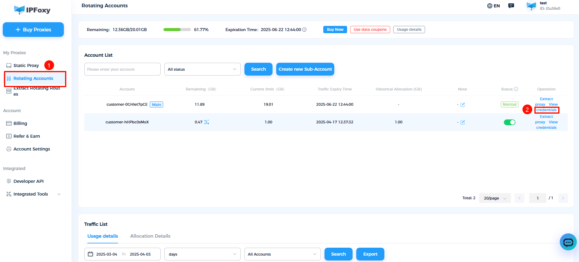Rotating Proxy Security Settings Function Guide-IPFoxy Help Center: Proxy Setup Guides