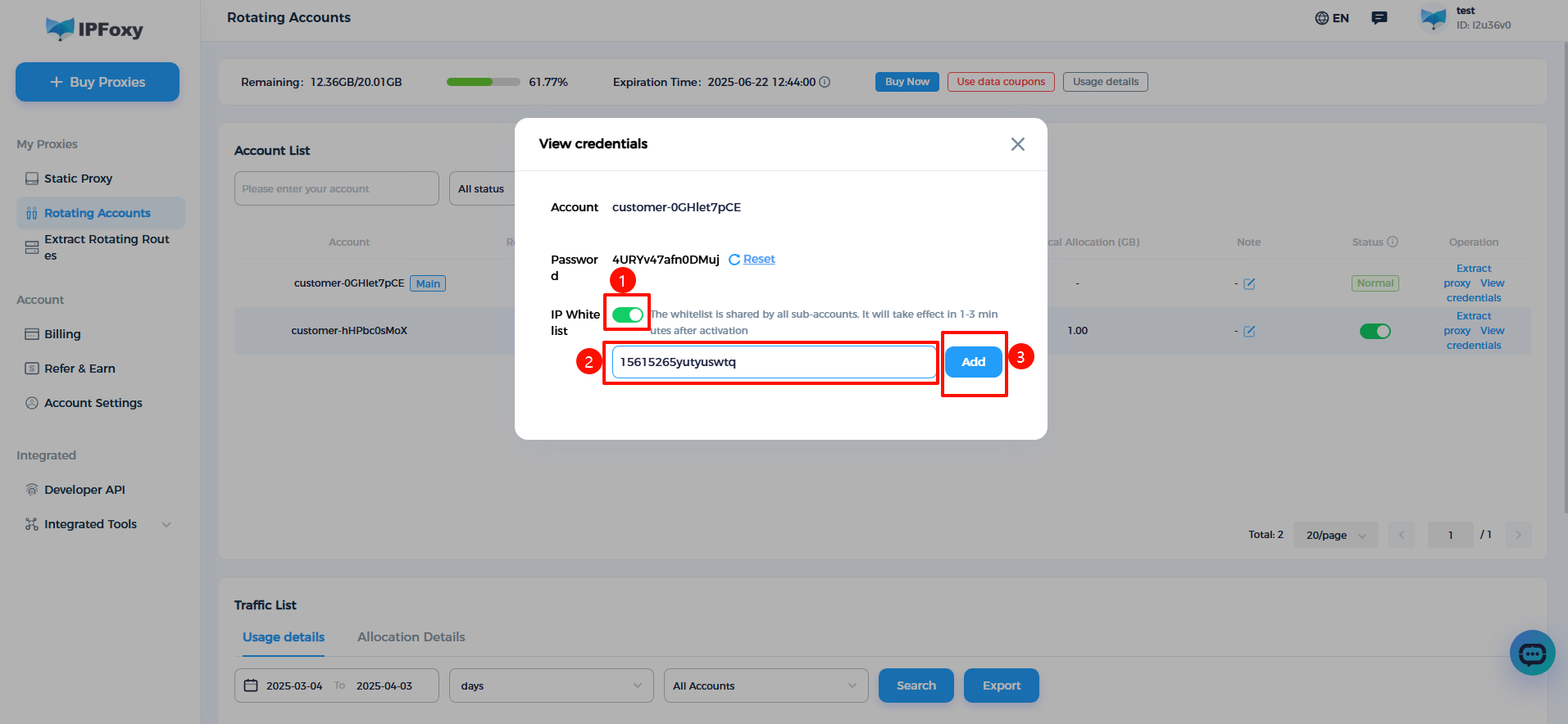 Rotating Proxy Security Settings Function Guide-IPFoxy Help Center: Proxy Setup Guides