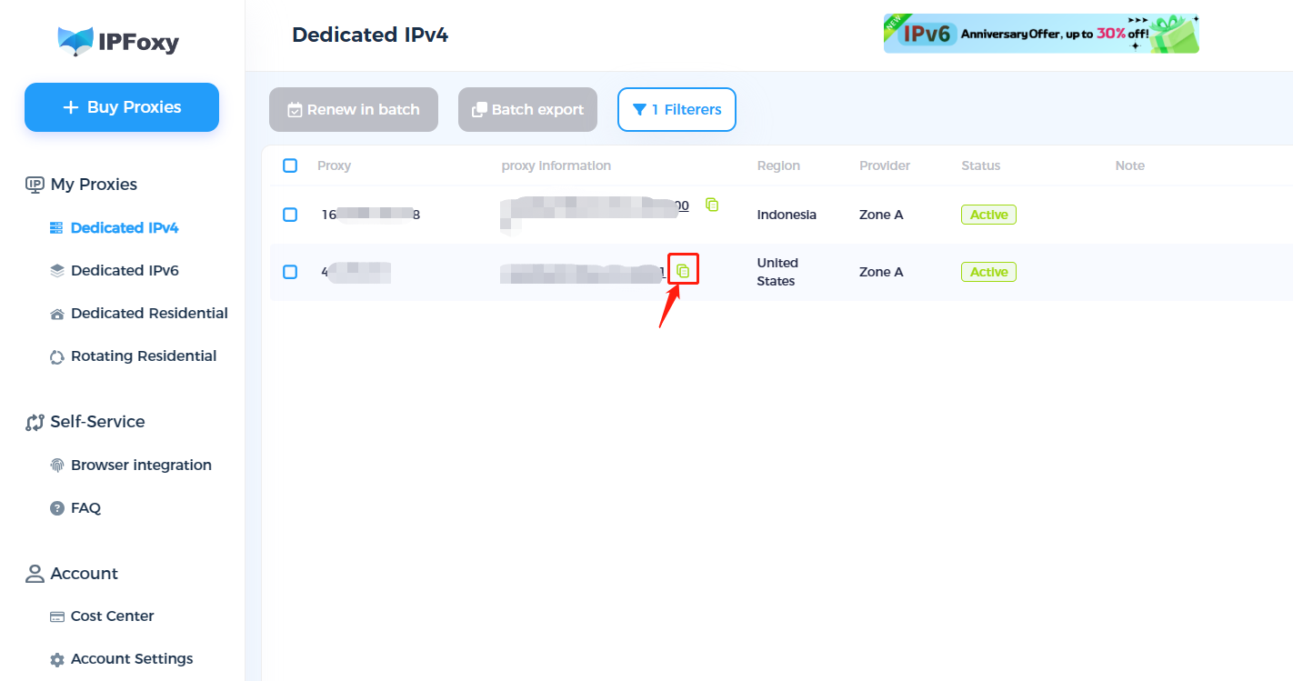 Bitbrowser Dedicated Proxy Integration-IPFoxy Help Center: Proxy Setup Guides
