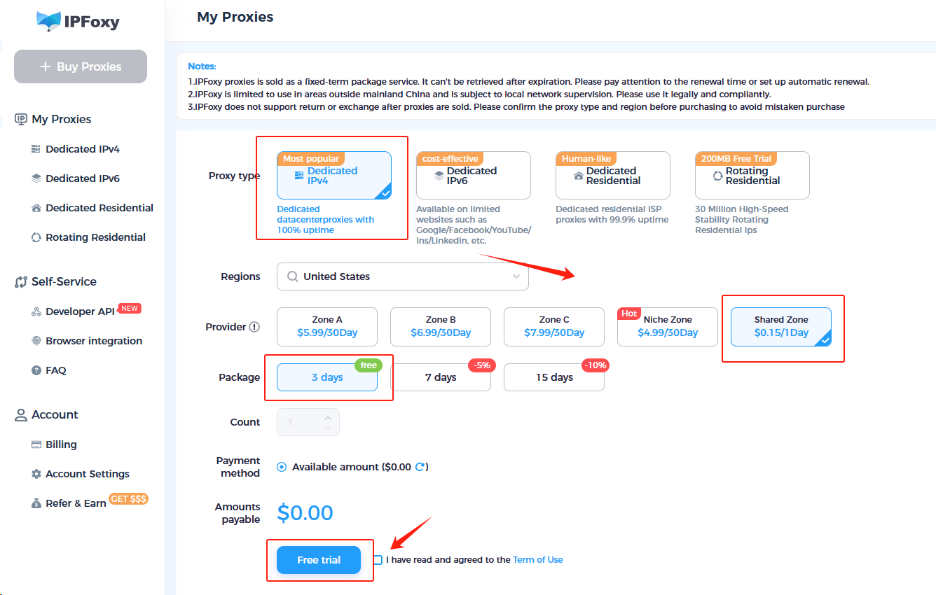 Register And Log In Ipfoxy Help Center Proxy Setup Guides