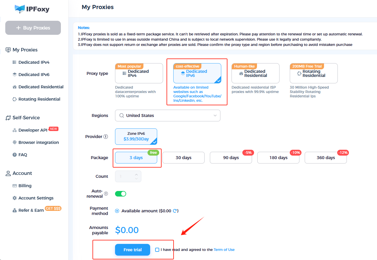 Register And Log In Ipfoxy Help Center Proxy Setup Guides