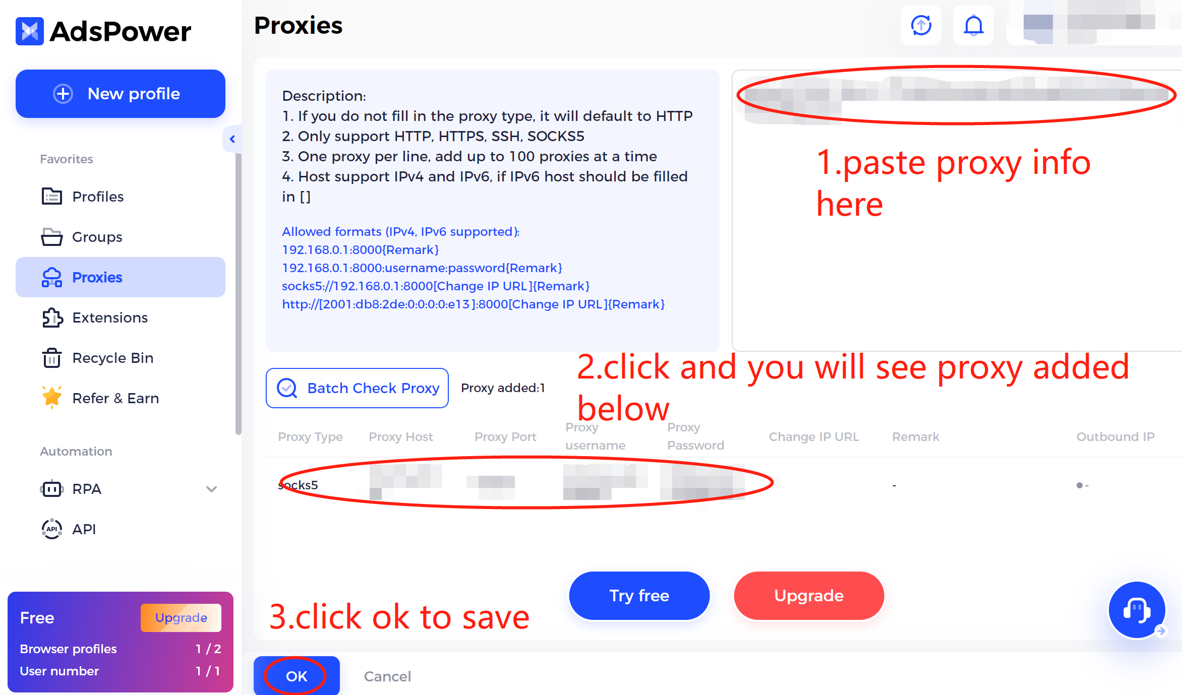 How To Set Up Static Proxy In Adspower Browser Ipfoxy