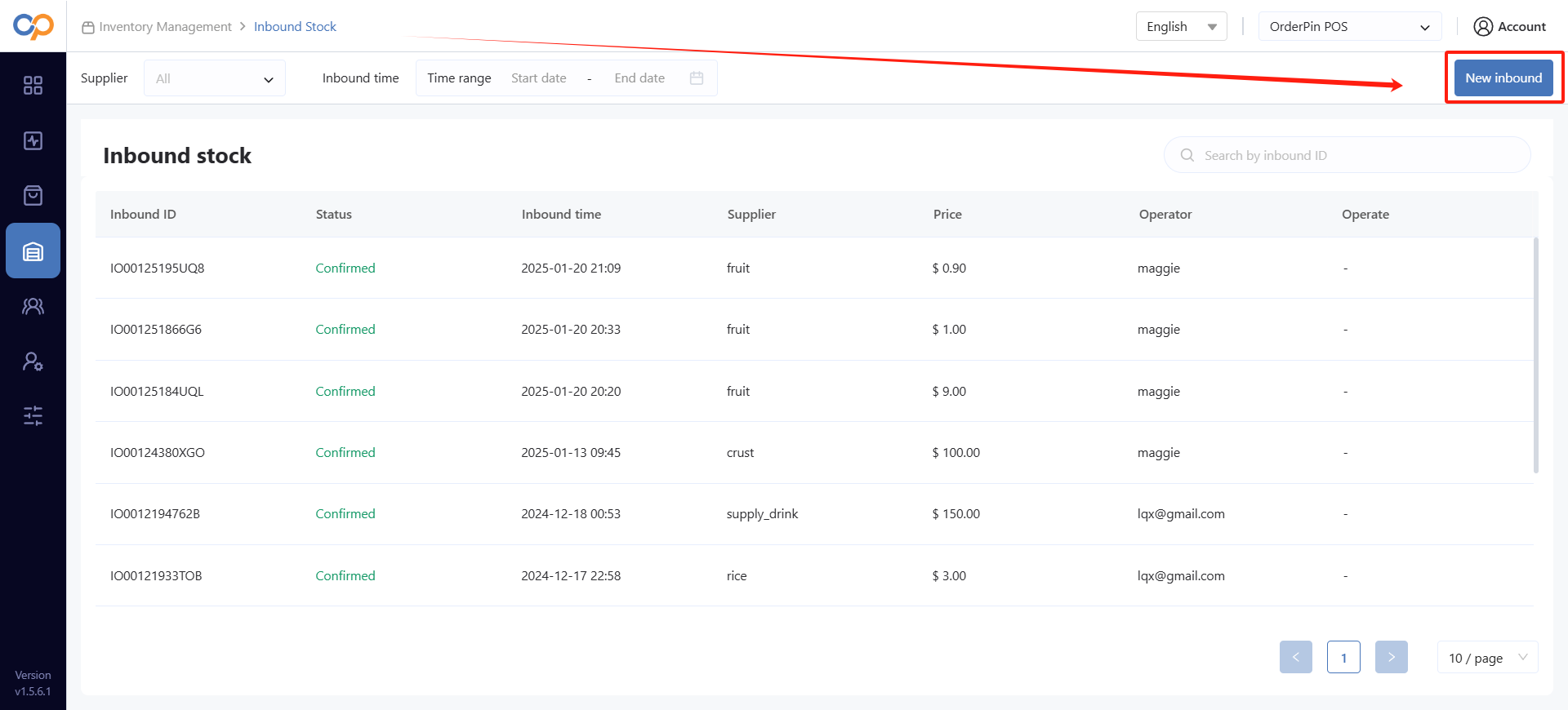Inbound stock-OrderPin All-in-One Restaurant POS -- Help Center