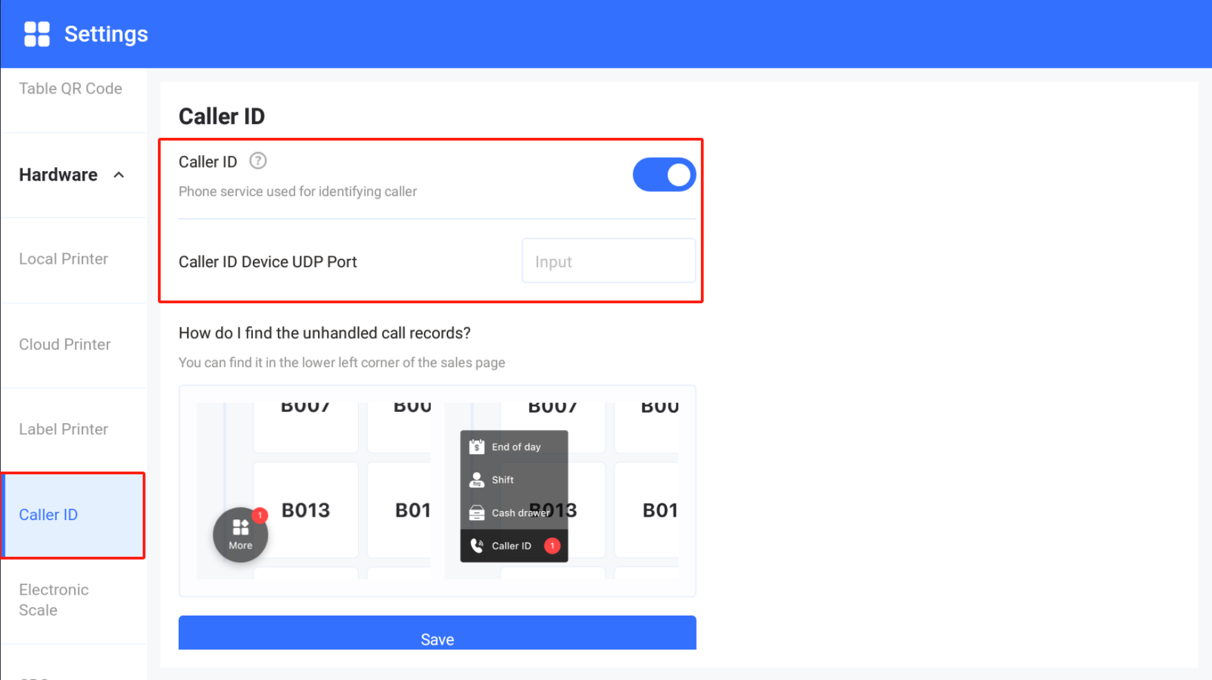 How to use Caller ID-OrderPin All-in-One Restaurant POS -- Help Center