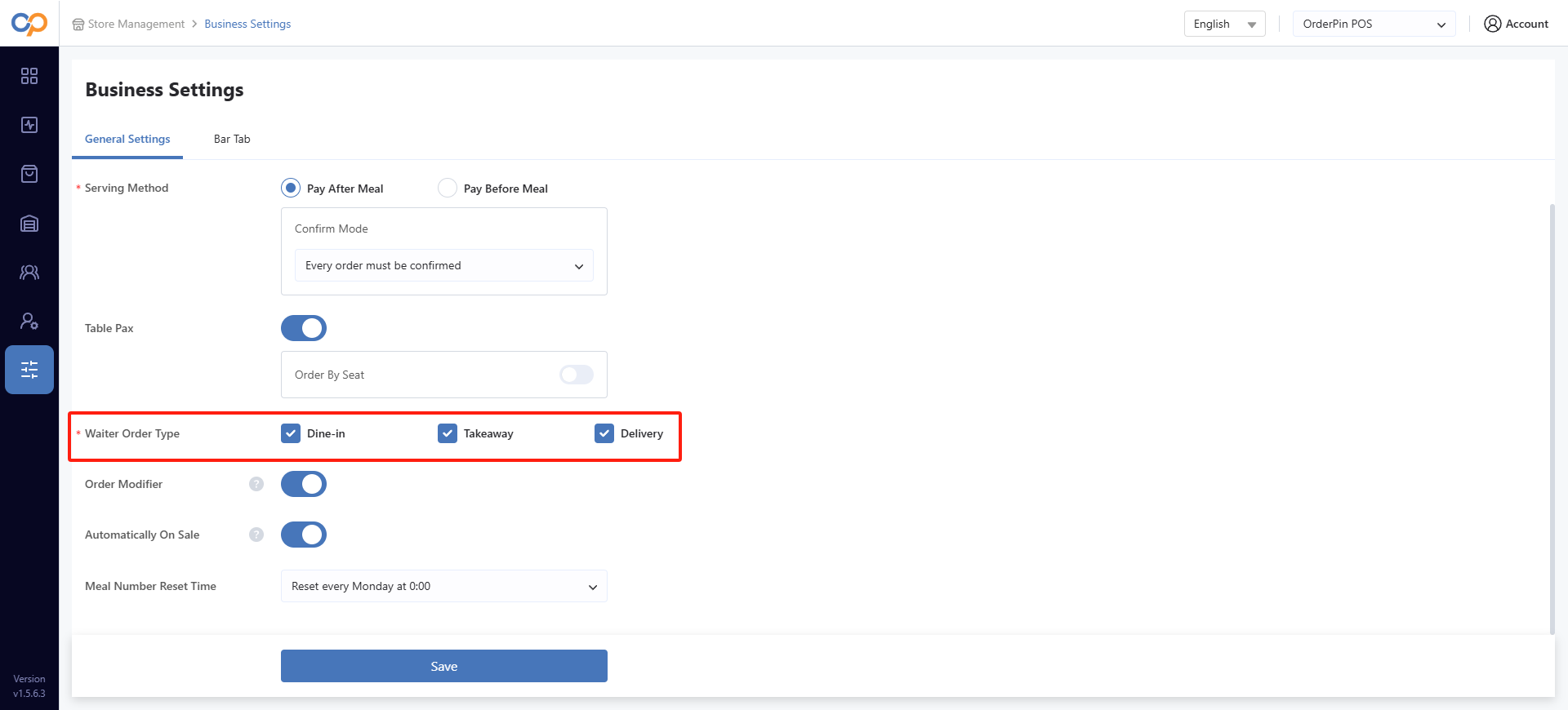 Waiter ordering setting-OrderPin All-in-One Restaurant POS -- Help Center
