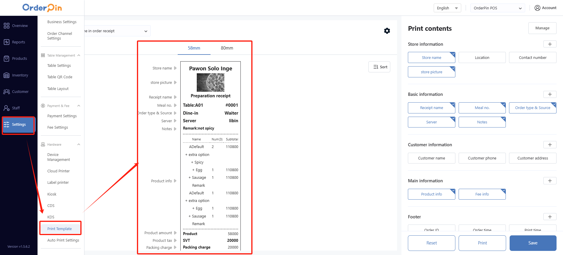 Receipt template setting-OrderPin All-in-One Restaurant POS -- Help Center