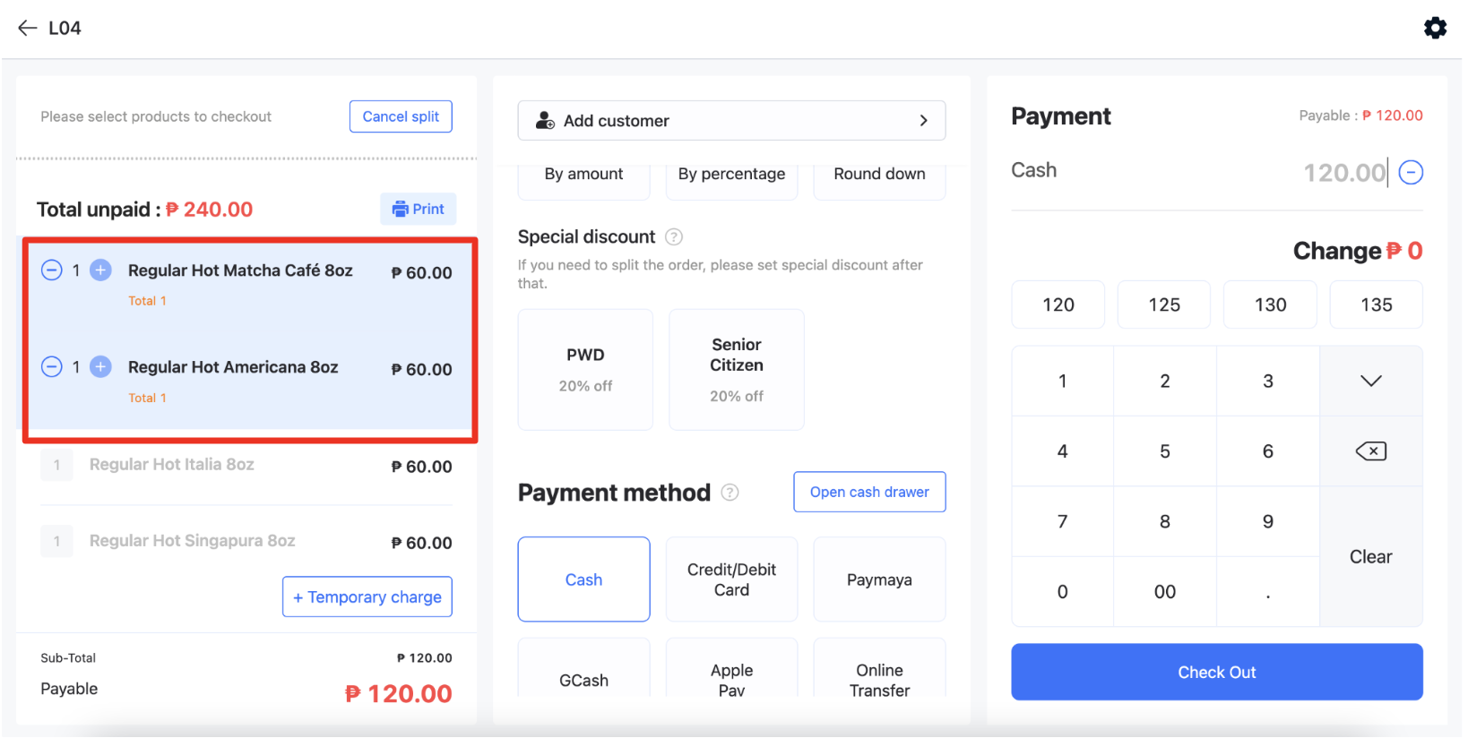 Split Bill-OrderPin All-in-One Restaurant POS -- Help Center