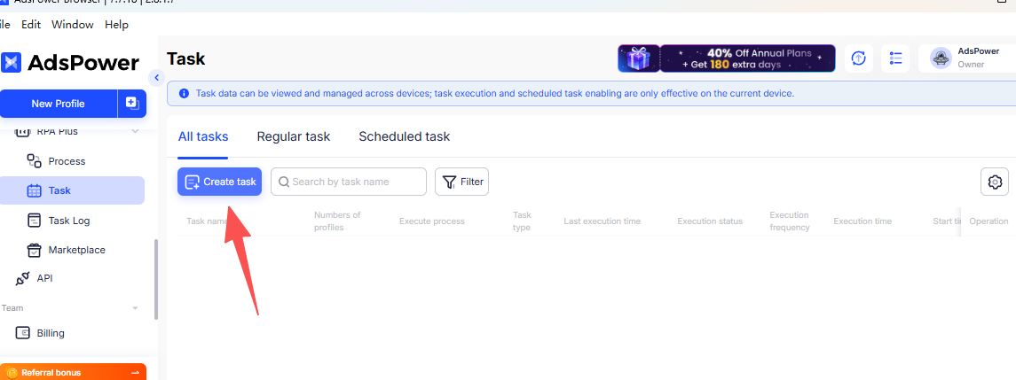 Task-RPA User Guide - AdsPower