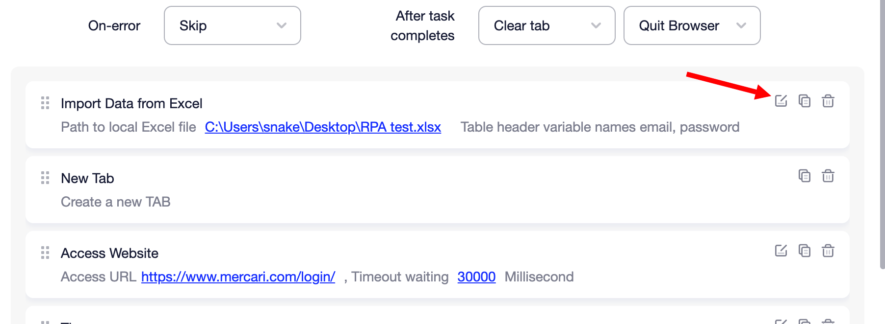 Import Data from Excel-RPA User Guide - AdsPower