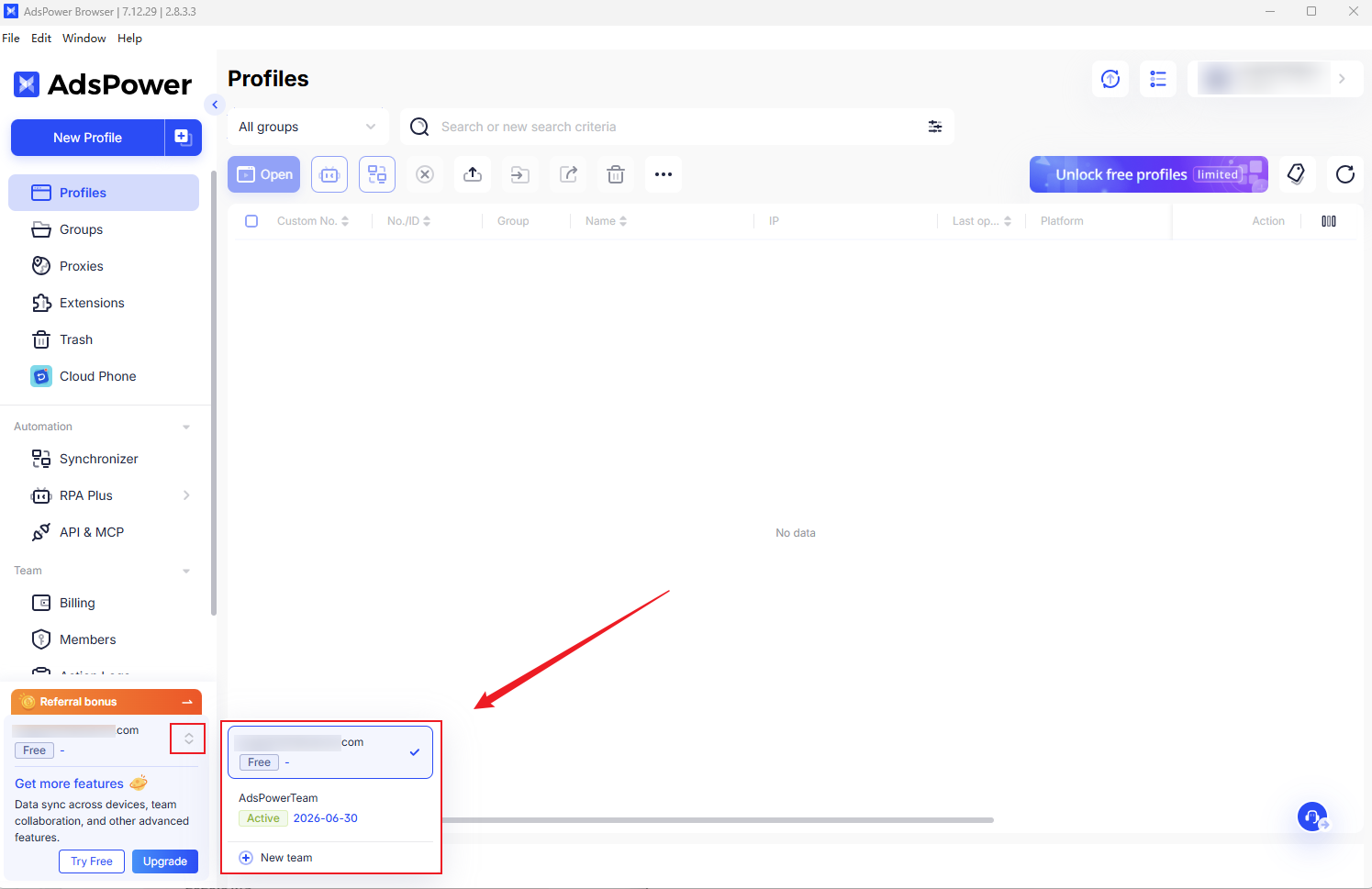 One Account, Multiple Teams-Help Center - AdsPower