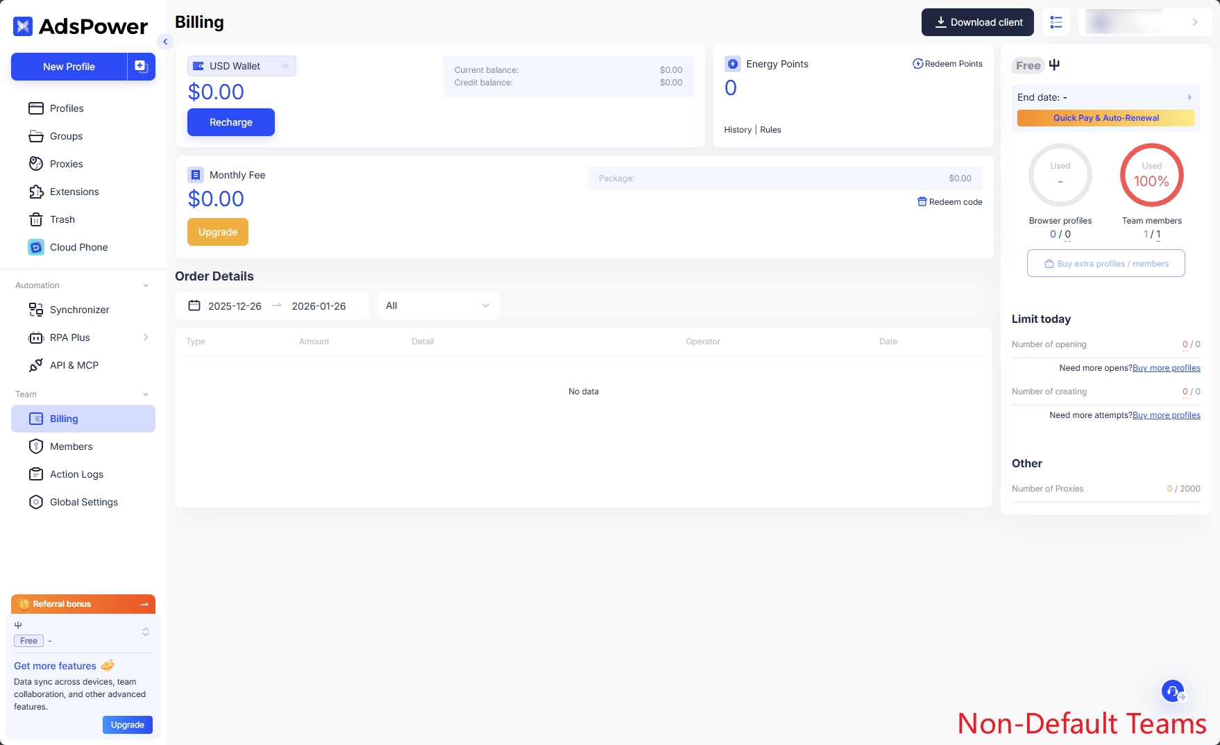 One Account, Multiple Teams-Help Center - AdsPower