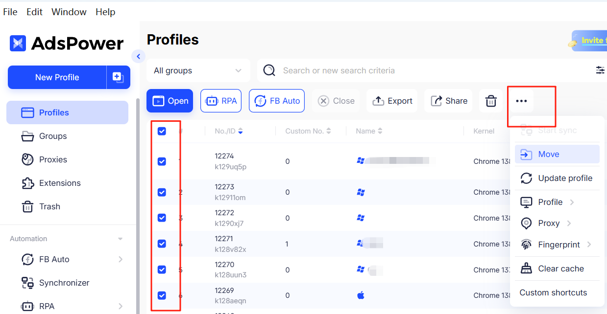 Edit Profile-Help Center - AdsPower
