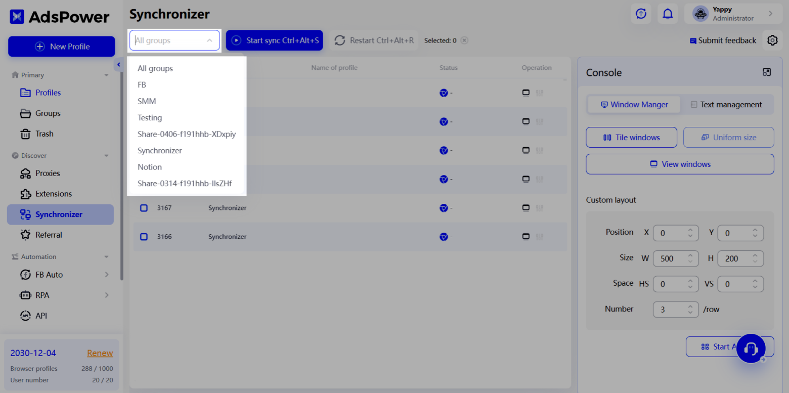 Synchronizer-Help Center - AdsPower