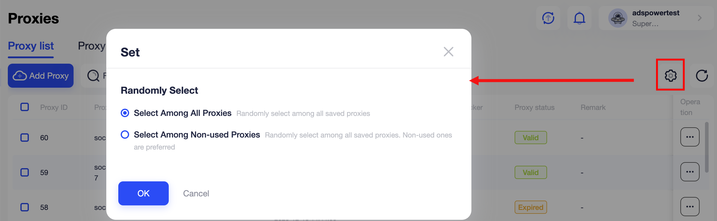 Proxy tag & Random proxies-Help Center - AdsPower