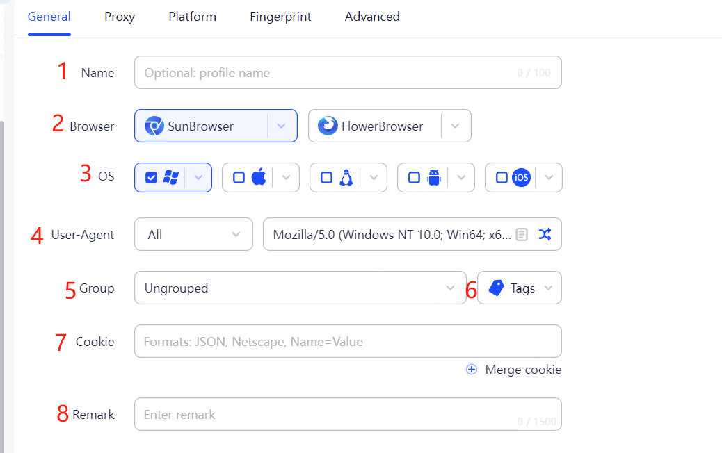 Create a profile-Help Center - AdsPower