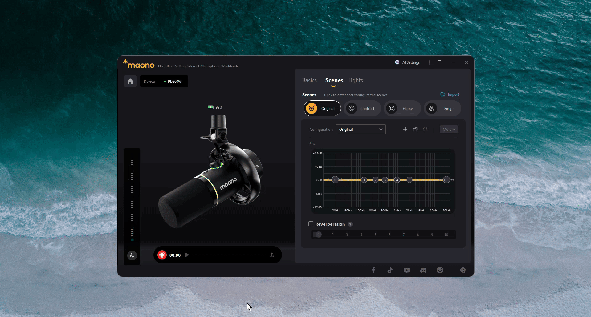 PD200W Microphone EQ Setup Guide