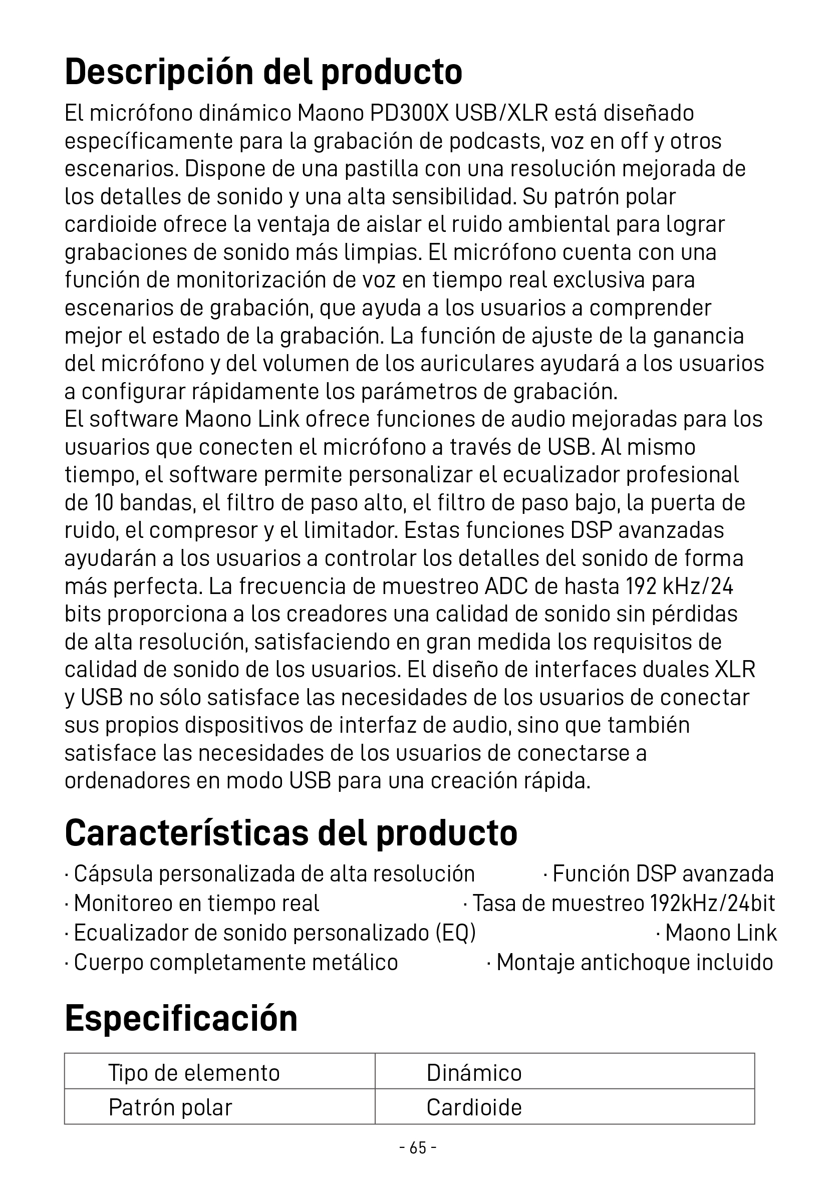 PD300X User Manual-Maono Help Center