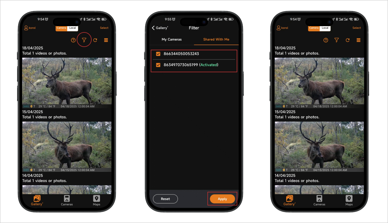 Camera Sharing Feature Guide-GardePro Help Center