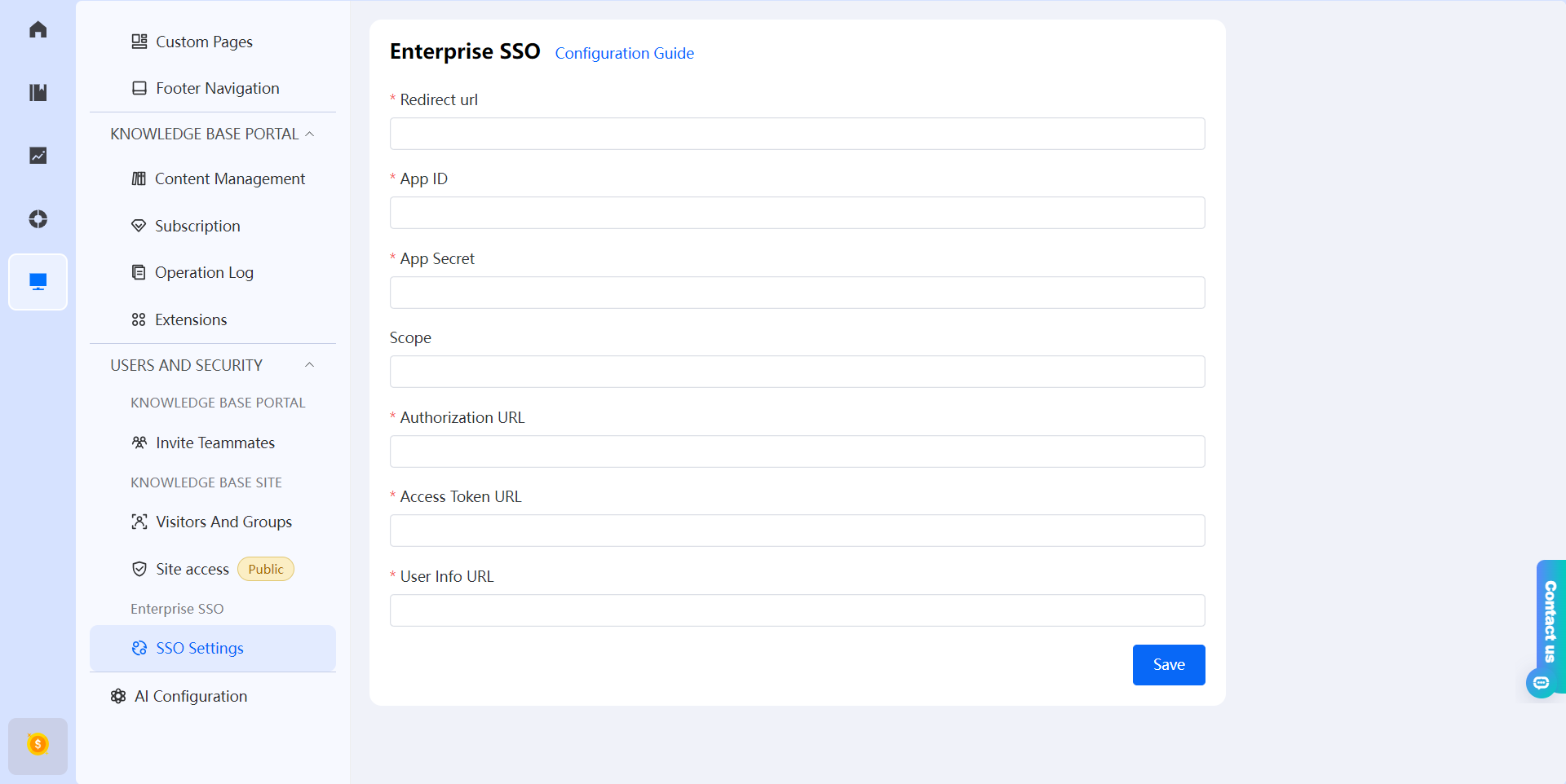 SSO Single Sign-On API-HelpLook | Help Center