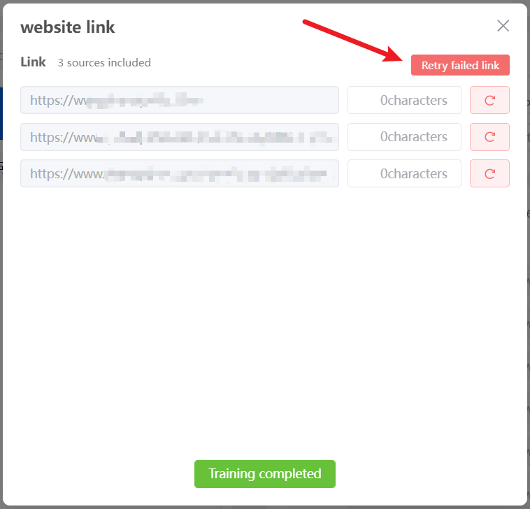 How to retry failed links with one click?-HelpLook | Help Center